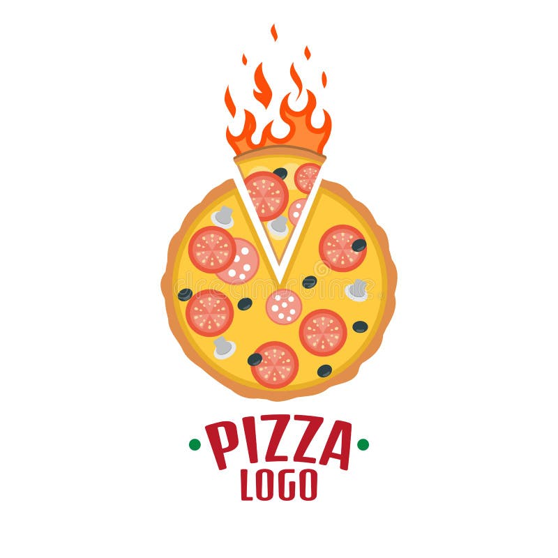 Pizza Delivery Logo. Fast Delivery Logo Stock Vector - Illustration of ...