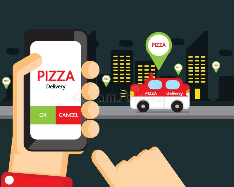 Pizza Delivery Cartoon Stock Illustrations – 4,032 Pizza Delivery ...