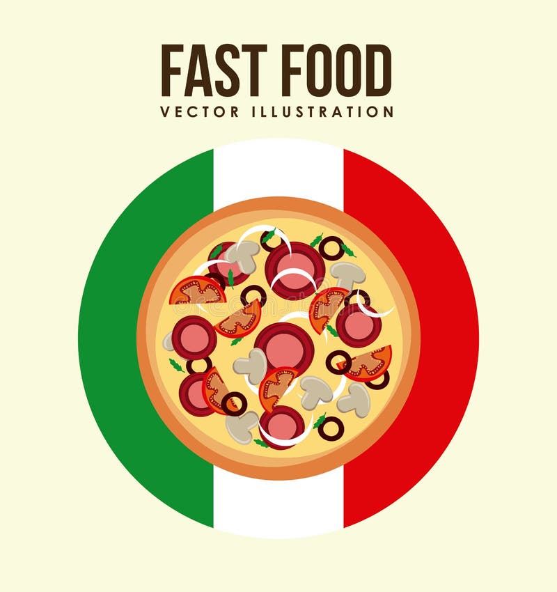 Pizza design stock vector. Illustration of restaurant - 45433328