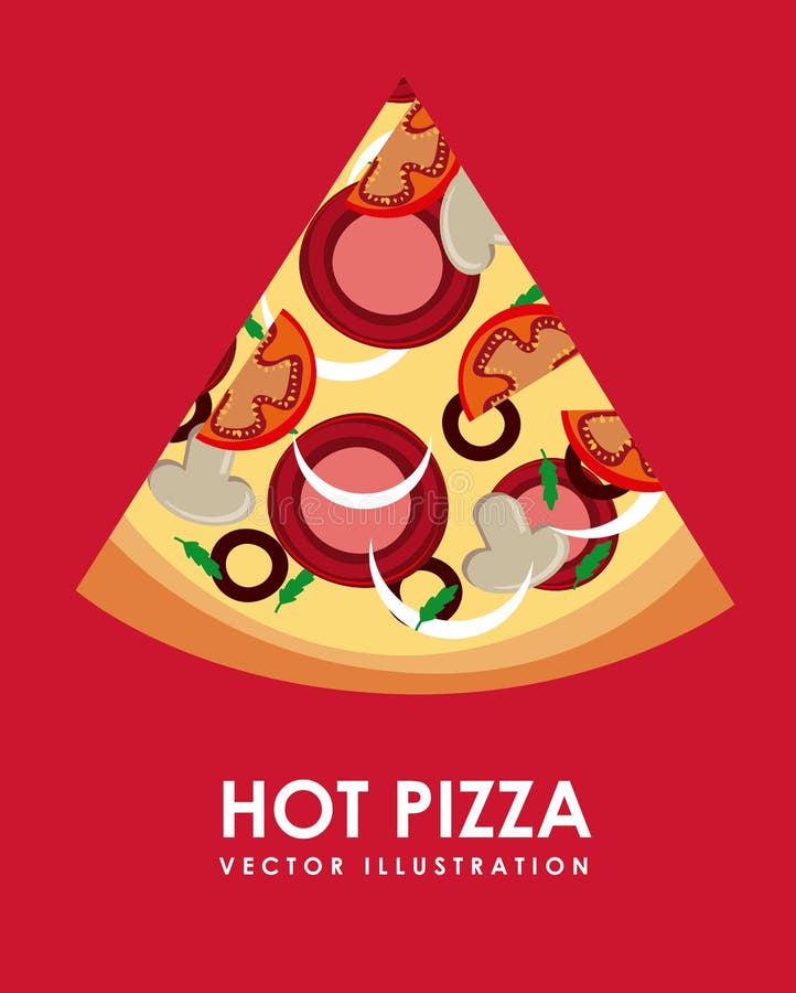 Pizza design stock vector. Illustration of fast, lunch - 45433386