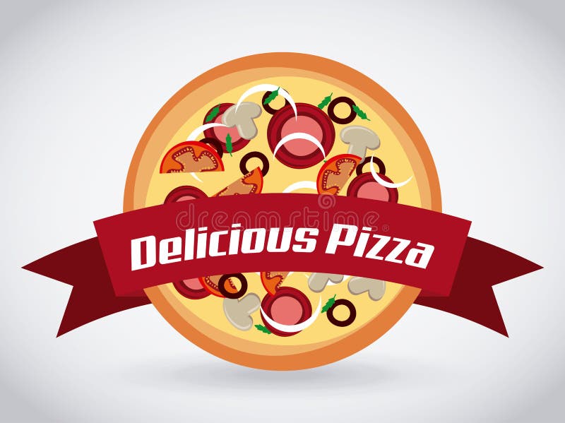 Pizza design stock vector. Illustration of graphic, symbol - 45433587