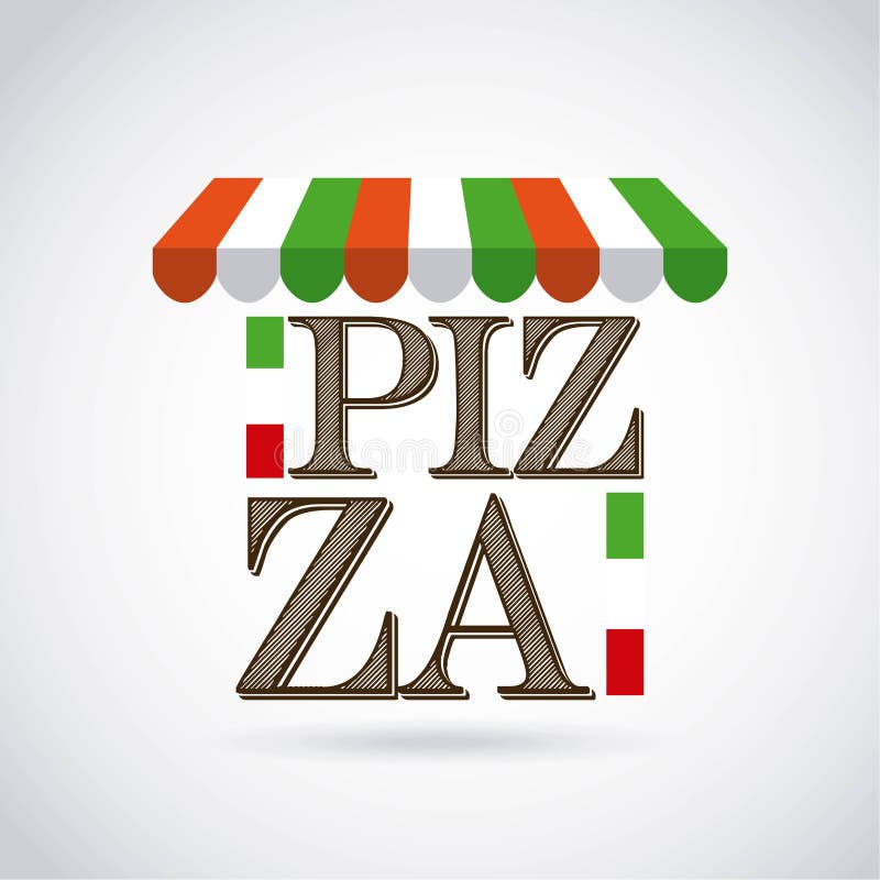Pizza design stock vector. Illustration of menu, icon - 45470042