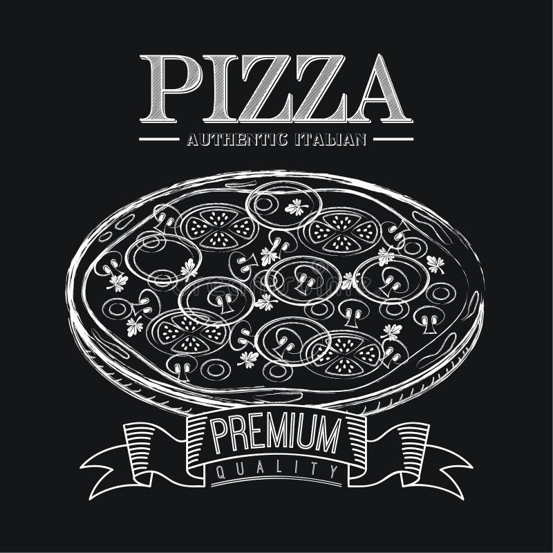 Pizza design stock vector. Illustration of advertising - 45850034