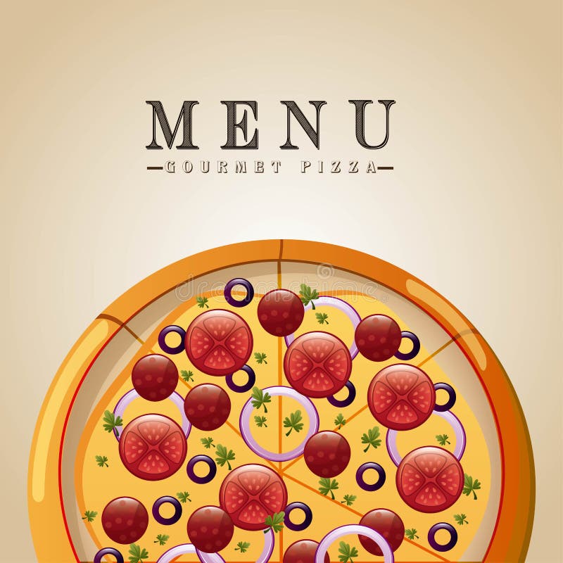 Pizza design stock vector. Illustration of retro, slice - 45850038