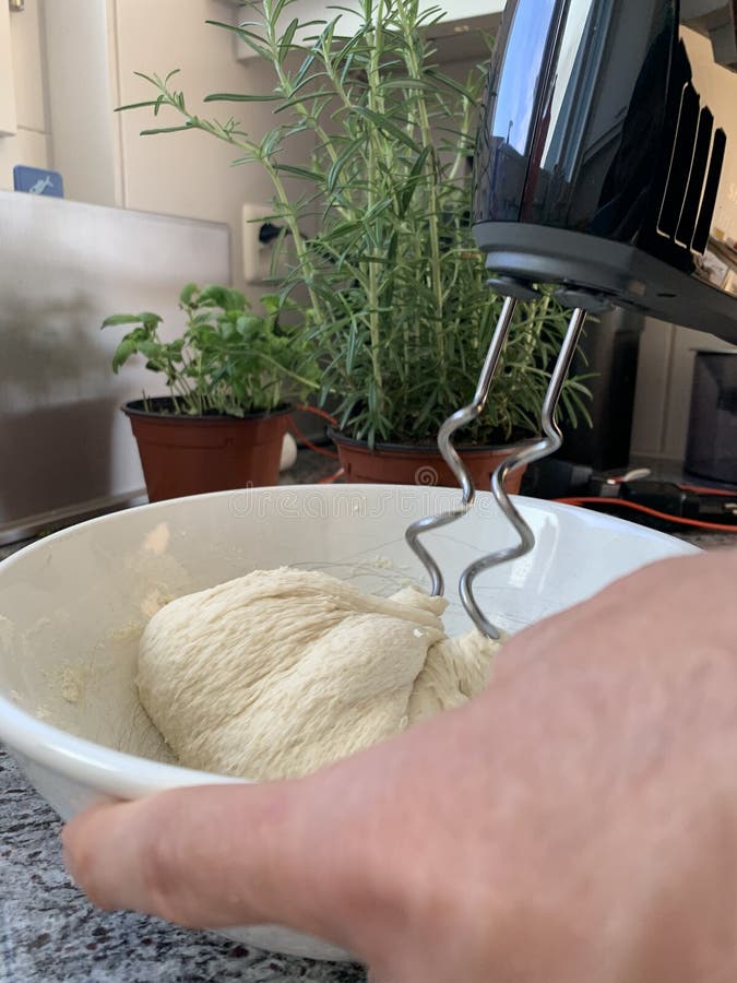 Pizza Doe in the making stock image. Image of ready - 181592439