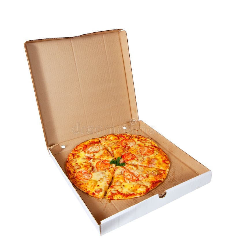 De dozen van de pizza stock foto. Image of punt, lever - 15345814