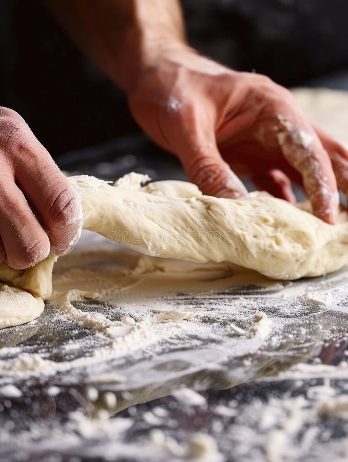 Pizza Dough Preparation stock photo. Image of ingredients - 366389248