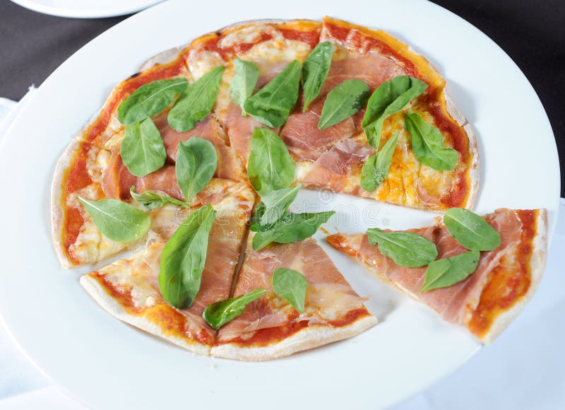 Pizza with dry stock image. Image of mozzarella, dinner - 26481345