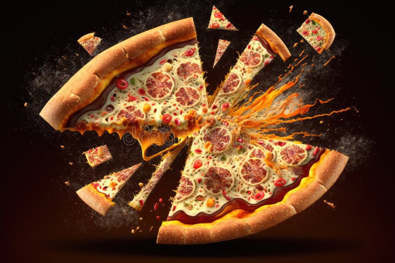 Exploding Pizza Stock Illustrations – 46 Exploding Pizza Stock ...