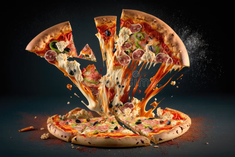 Exploding Pizza Stock Illustrations – 46 Exploding Pizza Stock ...