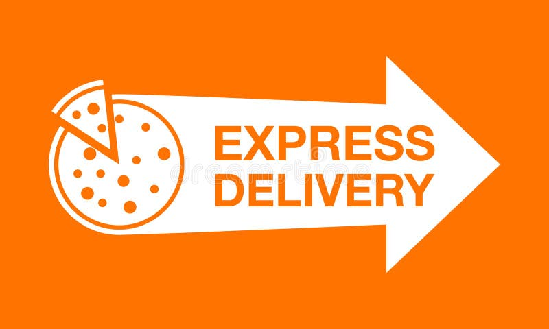 Pizza Express Delivery. Fast Delivery Logo Template Design Vector Stock ...