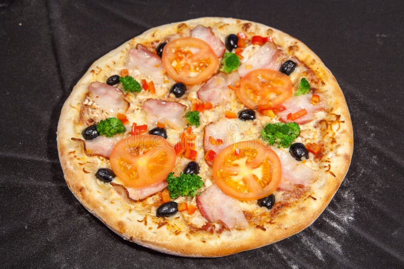 Pizza, fast food stock photo. Image of fast, healthy - 84064530