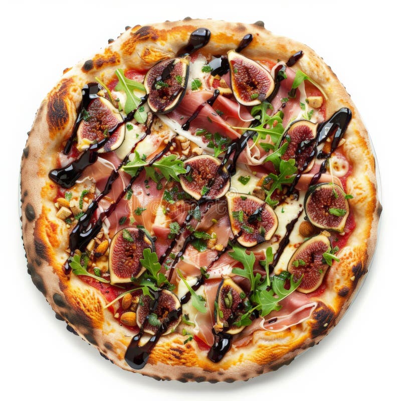 A Pizza with Figs, Prosciutto, and a Drizzle of Balsamic Glaze ...
