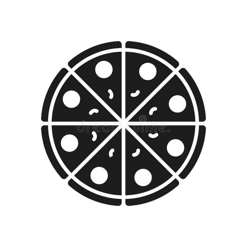 Pizza Food Icon Vector Basic Design Simple and Modern Stock Vector ...