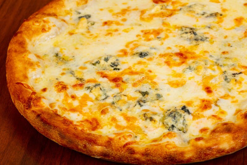 Pizza four cheese stock photo. Image of quattro, four - 124027292