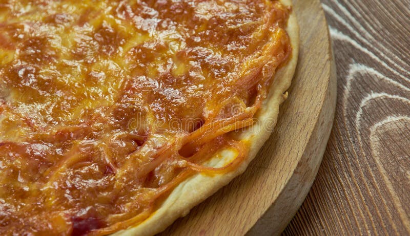 Pizza-ghetti stock photo. Image of meal, spaghetti, bake - 89491714