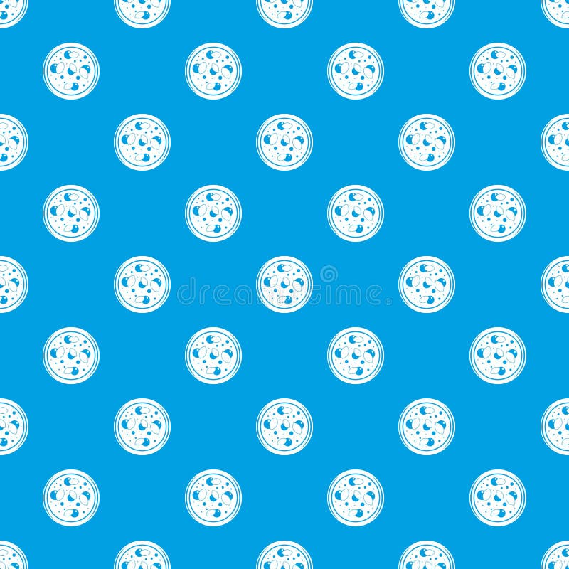 Pizza with Greens Pattern Seamless Blue Stock Vector - Illustration of ...
