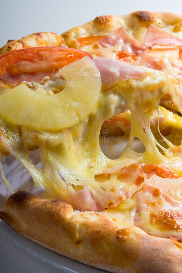 Pizza with ham stock photo. Image of cooking, dinner - 16104176