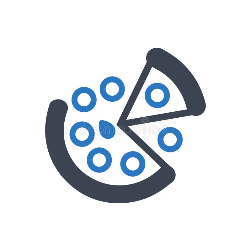 Pizza Icon stock illustration. Illustration of meal - 384696802