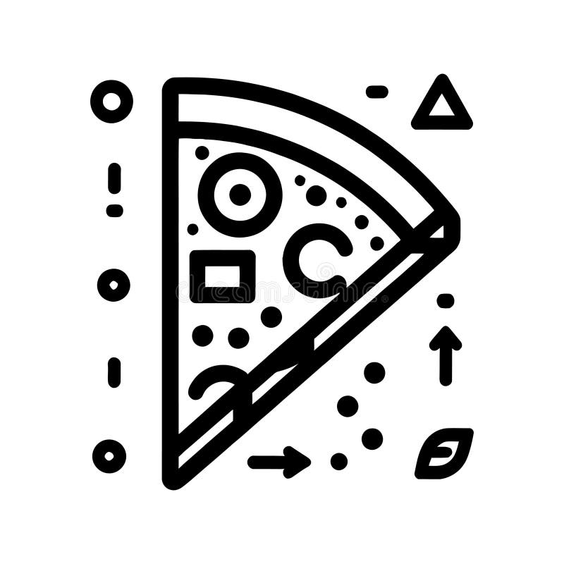 Pizza Icon. Minimalistic Pizza Vector Graphics Stock Vector ...