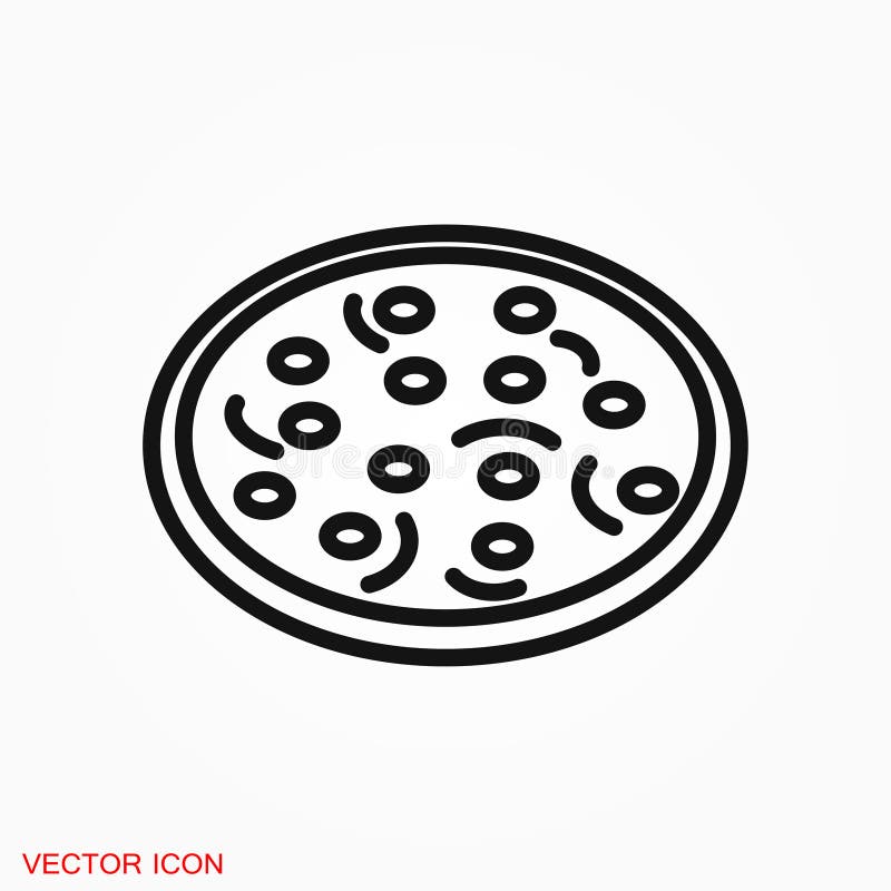 Pizza Icon Vector Sign Symbol for Design Stock Illustration ...