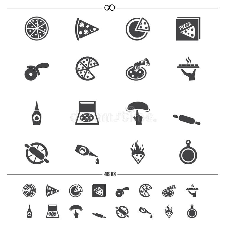Pizza Icons Stock Illustrations – 22,185 Pizza Icons Stock ...