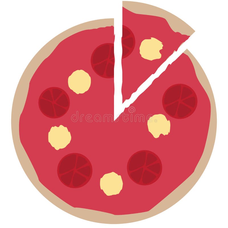 Pizza illustration stock vector. Illustration of food - 42115036