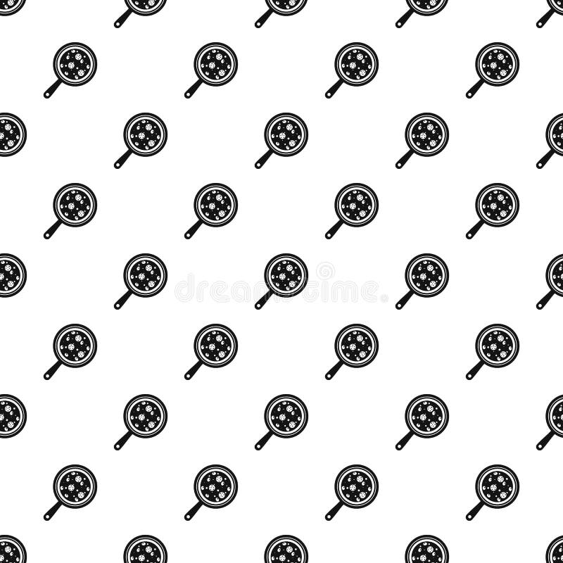 Pizza with Ingredients on Board Pattern Vector Stock Vector ...