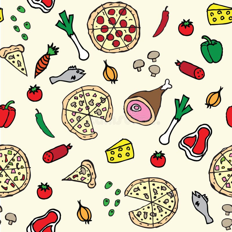 Seamless Japanese Food Pattern Stock Vector - Illustration of japan ...