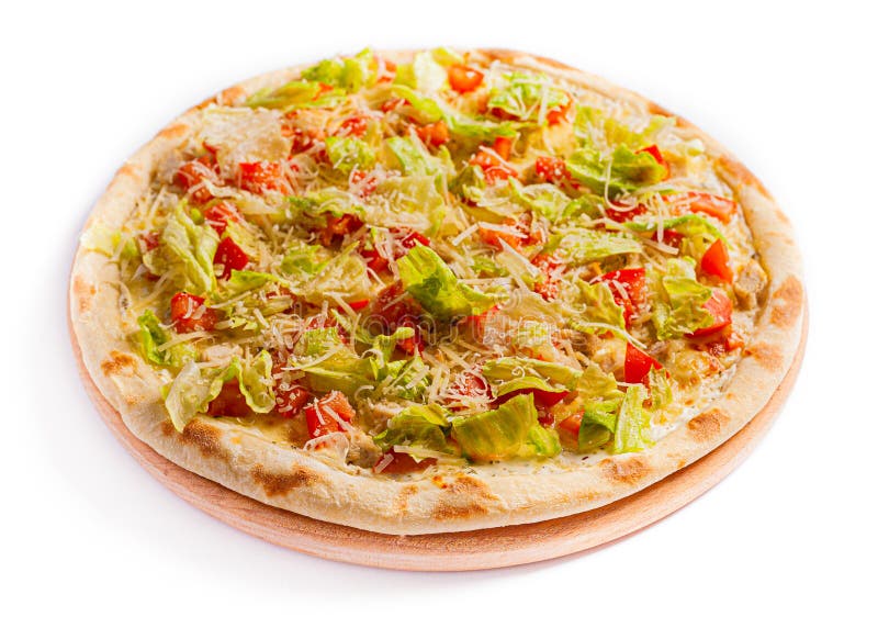 Pizza Isolate, Medium Size, Side View. Stock Photo of Pizza Stock Image ...