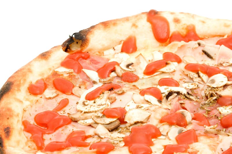 Pizza isolated stock image. Image of background, meat - 6476637