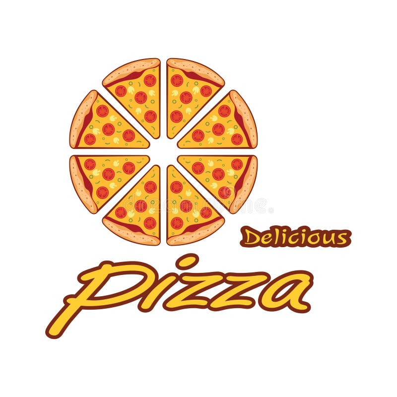 Pizza Logo Design Template Illustration Vector Stock Vector ...
