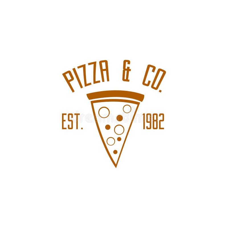 Pizza Logo Vector ilustración del vector. Ilustración de pizza - 99081070