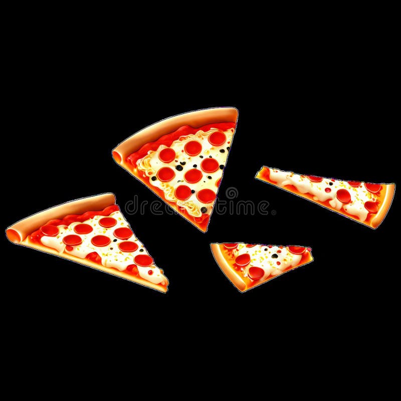 Pizza Love Graphic Design Isolated Elements Stock Photo - Illustration ...