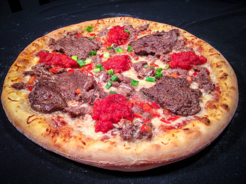 Pizza, main course stock image. Image of delicious, fast - 104528617