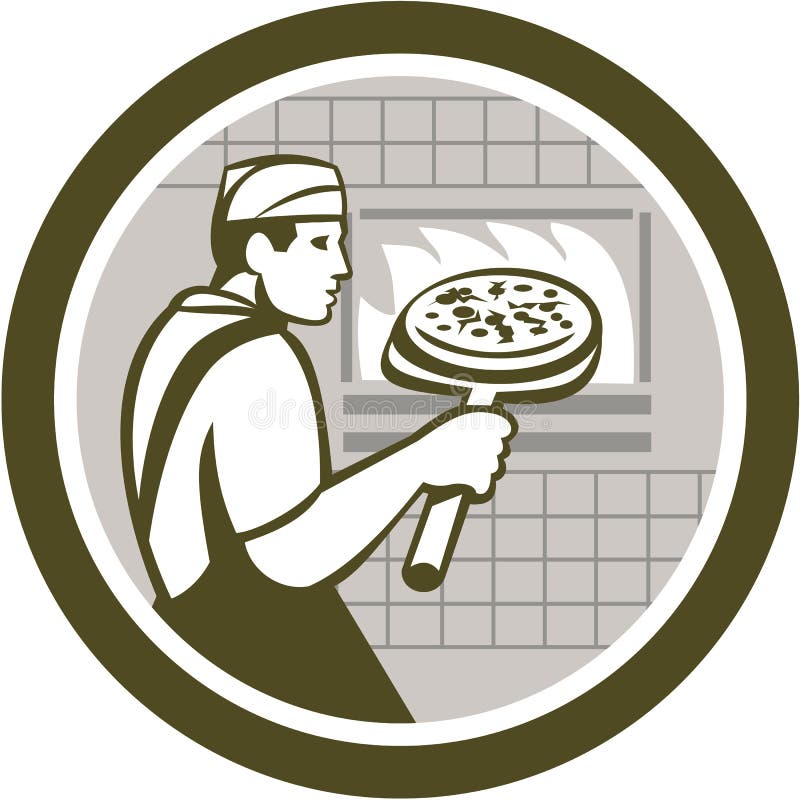 Pizza Maker Icon stock vector. Illustration of maker - 13918468