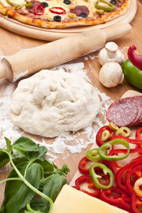 Pizza Making Proccess from Start To Finish Stock Image - Image of ...