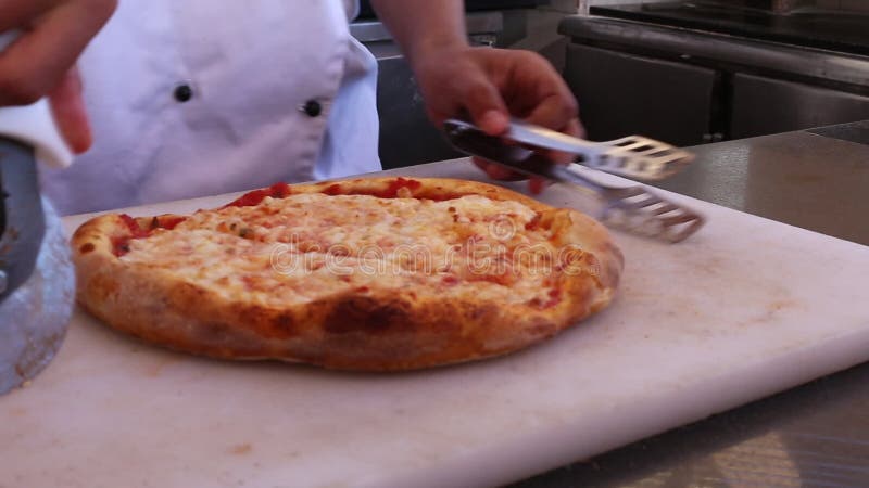 Pizza Making Process Working Stock Footage - Video of baked, chef ...