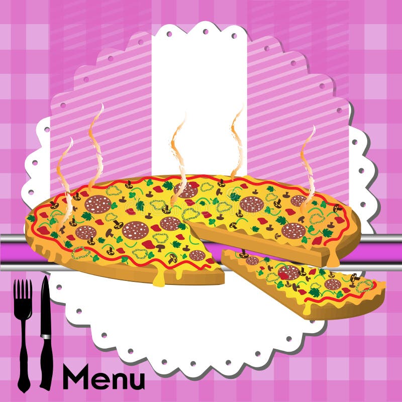 Pizza menu stock vector. Illustration of traditional - 32531669