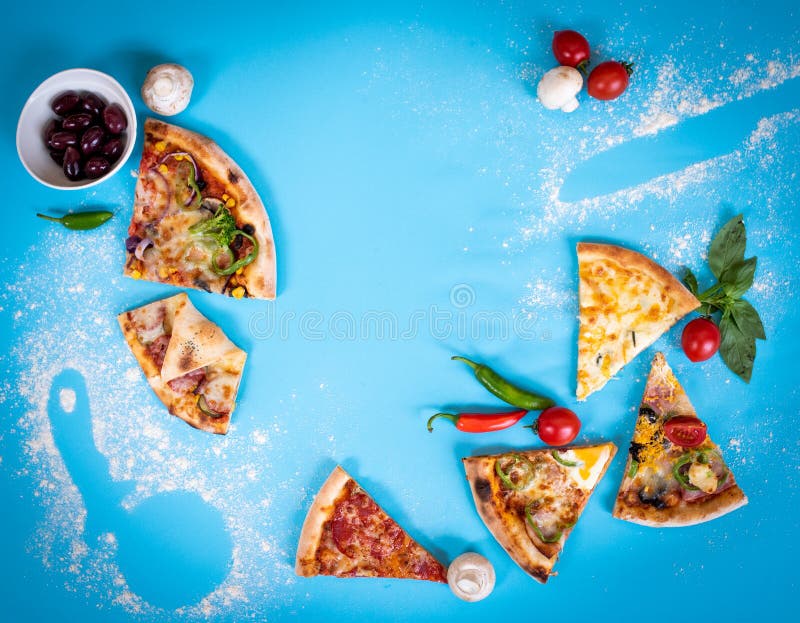 Pizza menu cover stock image. Image of menu, background - 247624499
