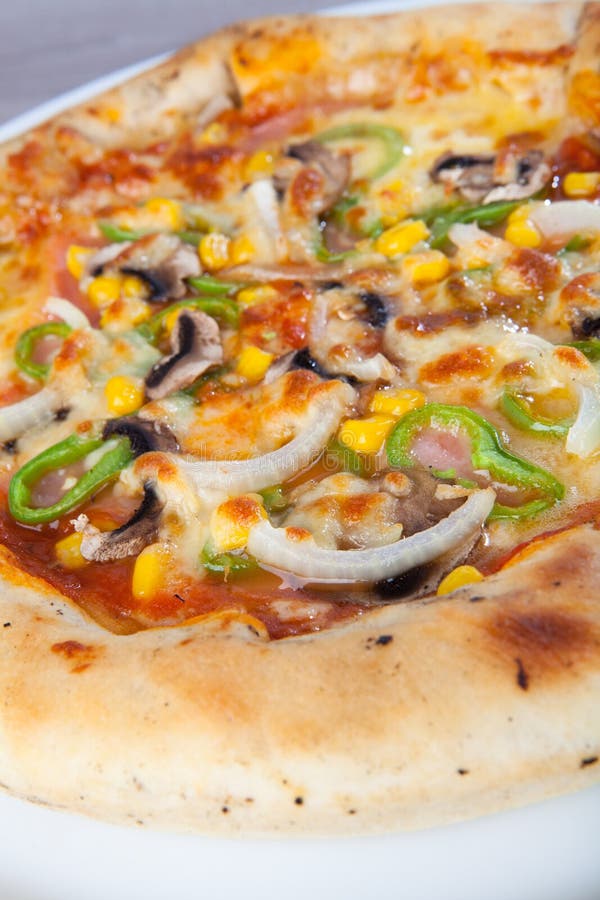 Pizza with Multiple Toppings Stock Photo - Image of pizza, dining: 50437356