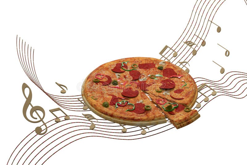 Musical Pizza Stock Illustrations – 264 Musical Pizza Stock ...