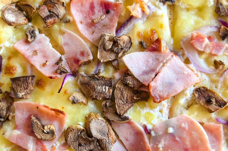 Pizza. Natural Light. Pizza in a Cardboard Box on the Table. a Small ...