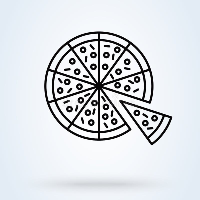 One Slice Pizza Outline Icon Stock Illustrations – 227 One Slice Pizza ...