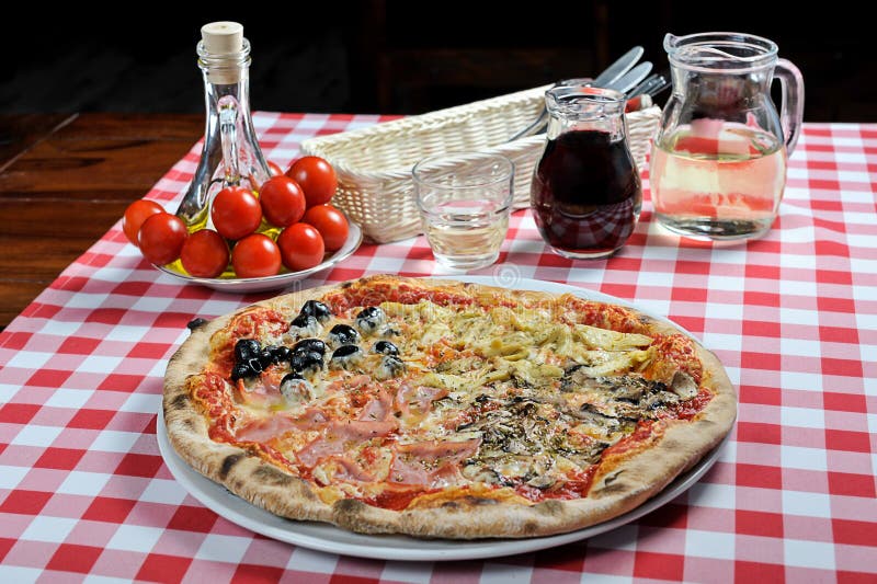 Pizza and other additives stock image. Image of olives - 34760383