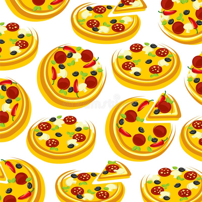 Pizza Pattern Stock Illustrations – 13,197 Pizza Pattern Stock ...