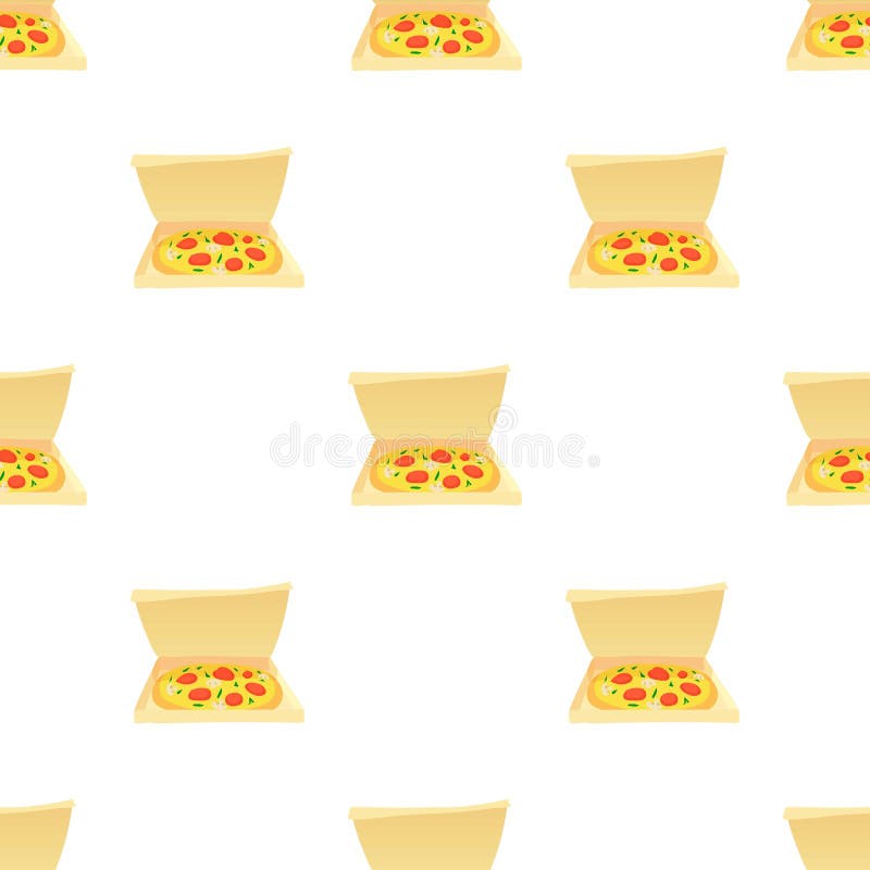 Pizza Pattern Seamless Vector Stock Vector - Illustration of isolated ...