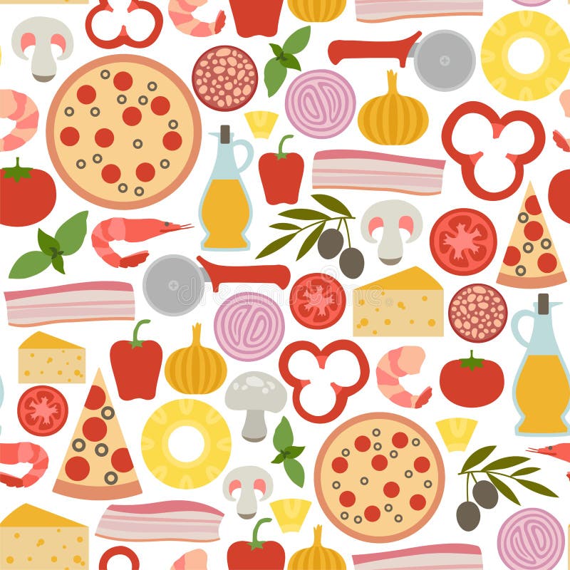 Kitchen pattern stock vector. Illustration of cute, pepper - 31977316