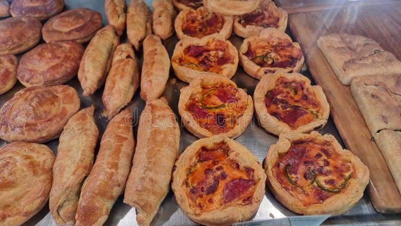 Pizza or Pitsa One Round Fresh Stock Image - Image of greece, cooking ...