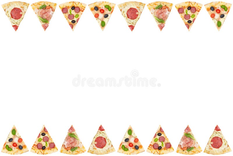 Full Pizza Clipart Border
